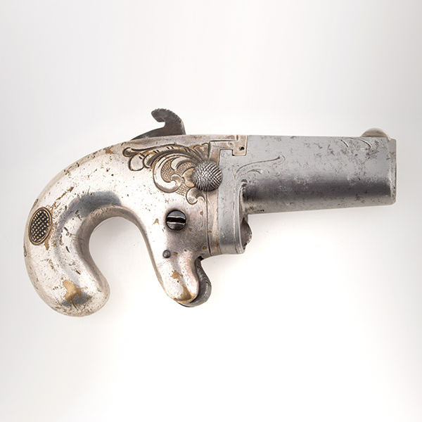 Moore’s Patent National Arms No. 1 Single Shot Derringer, Retains Silver