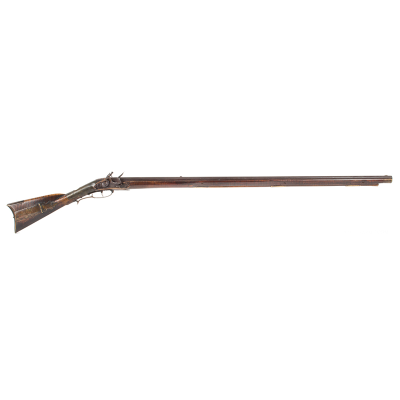 Silas Allen Sr. (1750-1834) Flintlock Musket, Signed, Full Stock, Original Surface Shrewsbury ...