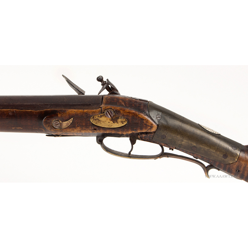 Silas-Allen-Sr-1750-Flintlock-Musket,-Signed,-Full-Stock_side-plate ...