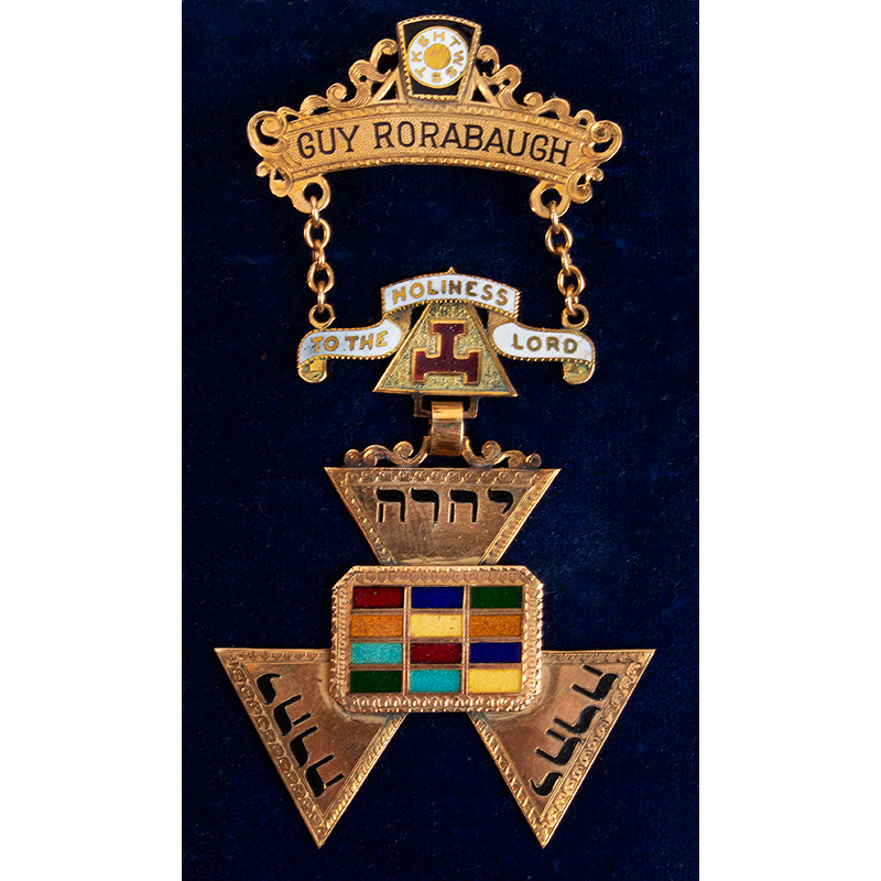Masonic Royal Arch Past High Priest, York Rite Breast Jewel